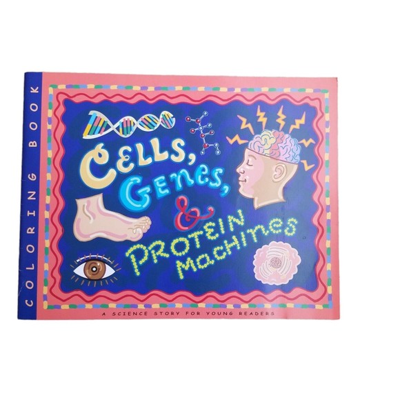 Toys | 425 Cells Genes Protein Machines Coloring Book Science Young ...